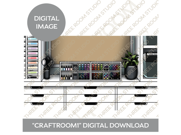 "Craftroom1" Background Digital Download – Three Room Studio