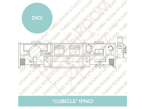 Digi - "Cubicle" Background – Three Room Studio