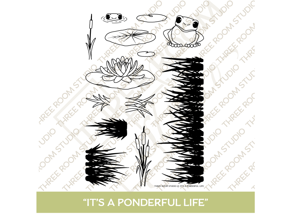 "It's a Ponderful Life" Clear Stamp Set – Three Room Studio